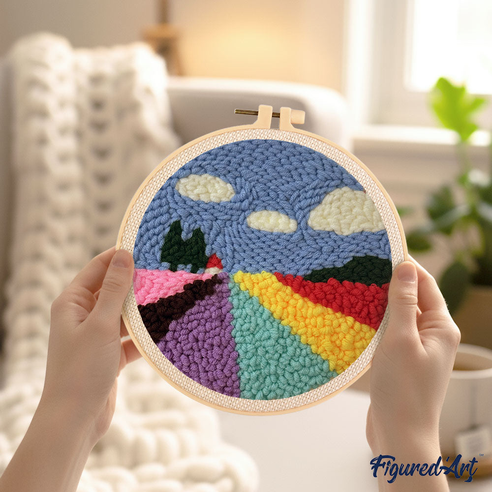 Punch Needle pakket Tulpenveld – Figured'Art