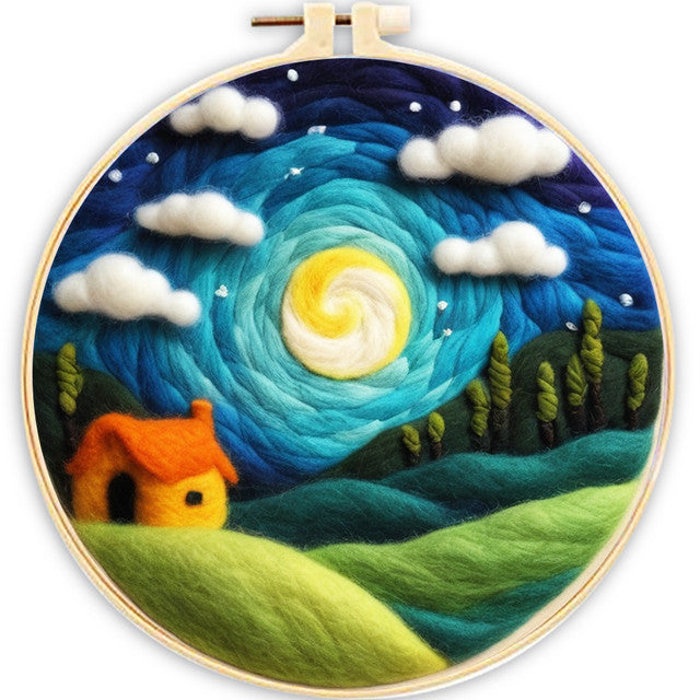 Naaldvilt pakket Veld in de Avond – Figured'Art