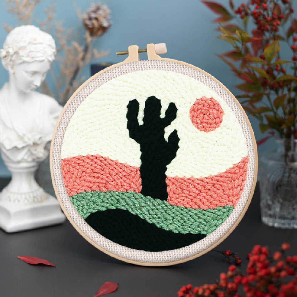 Punch Needle pakket Woestijncactus – Figured'Art