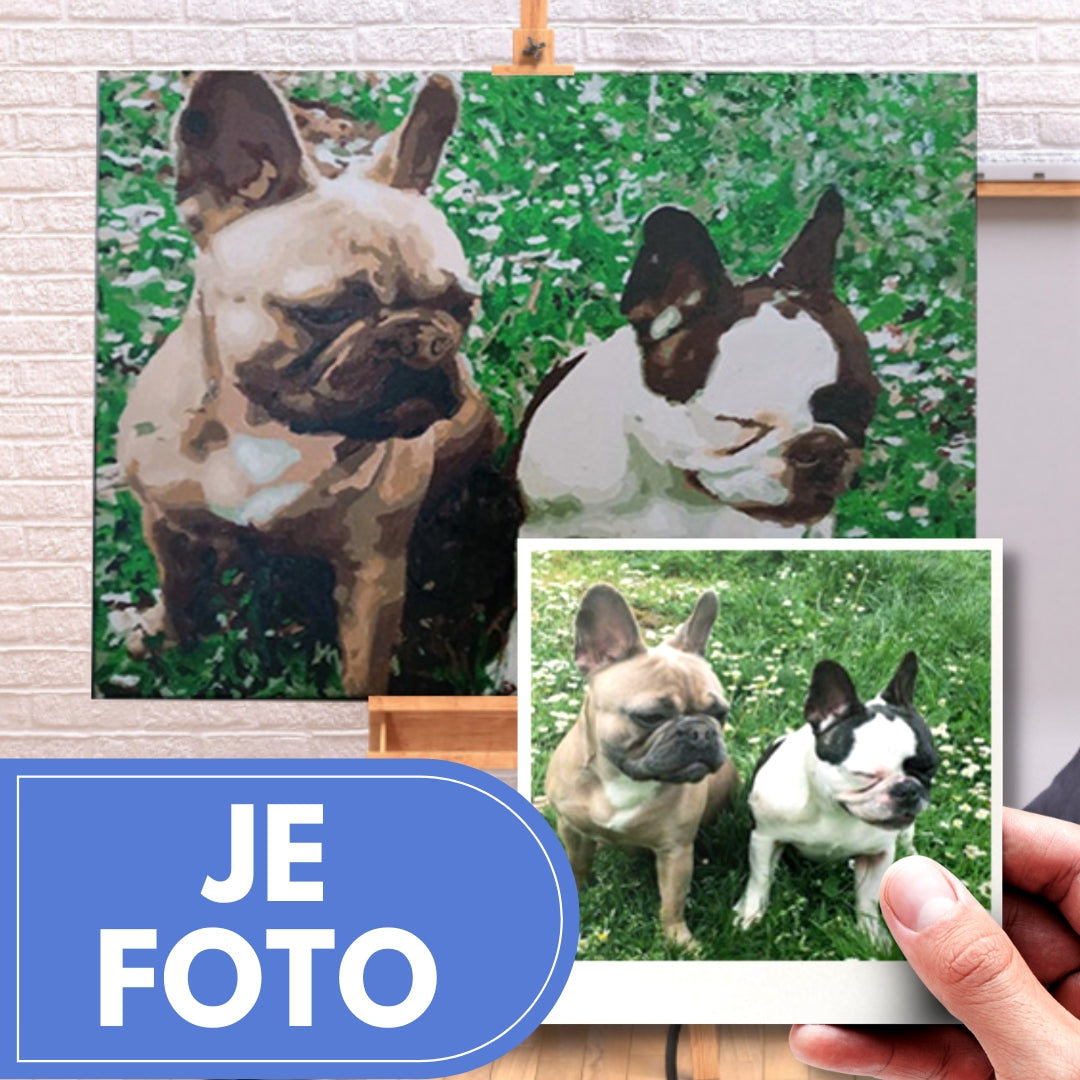 Schilderen op nummer Eigen foto - van 40x50 cm tot 80x120 cm – Figured'Art