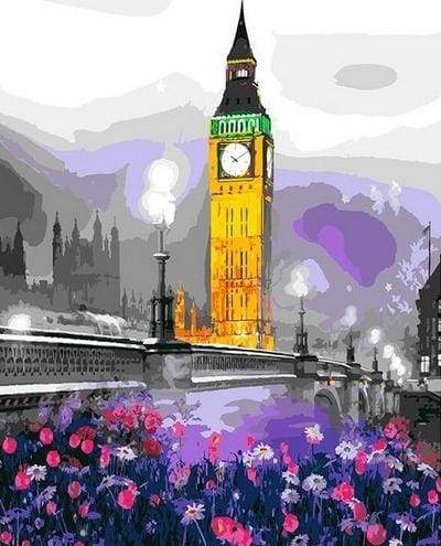 Schilderen op Nummer - Tuin Big Ben – Figured'Art